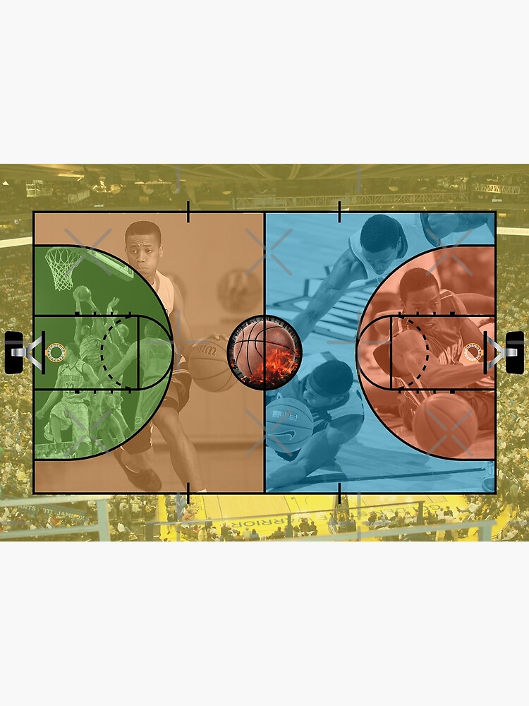 Póster «65 MCMLXV Patrón de collage de bloques de color de cancha de ...