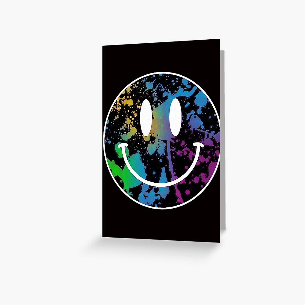 "Acid House Smiley Face" Greeting Card for Sale by editor1972 | Redbubble