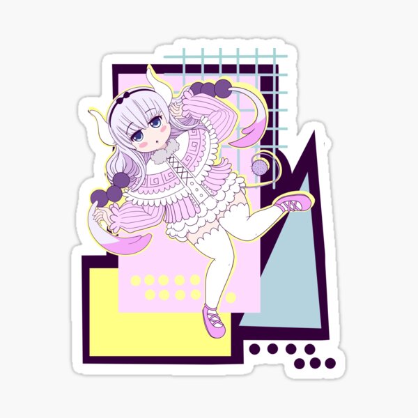 "Vaporwave Aesthetic Anime Kanna " Sticker by Sculpeychan | Redbubble