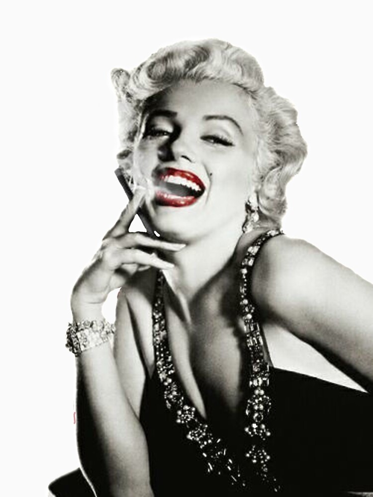 "Marilyn Monroe Smoking" T-shirt for Sale by anthonyv77 | Redbubble ...