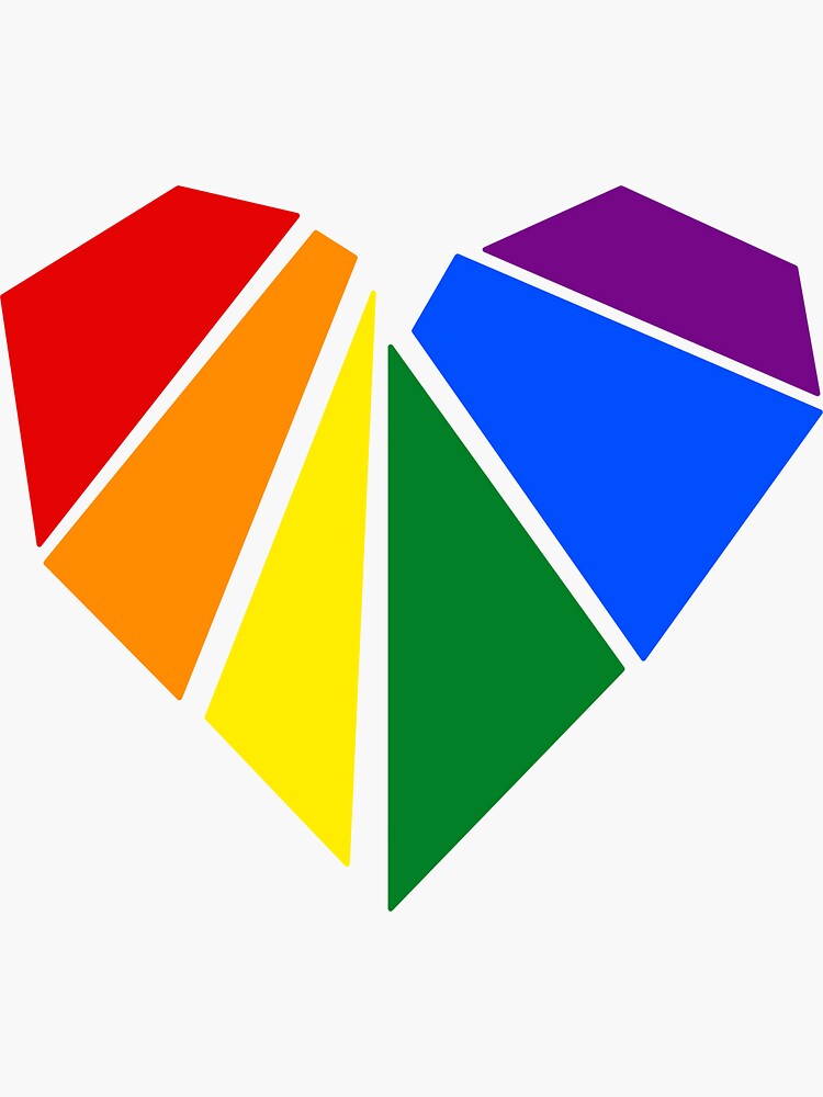 "pride heart." Sticker for Sale by varnel | Redbubble