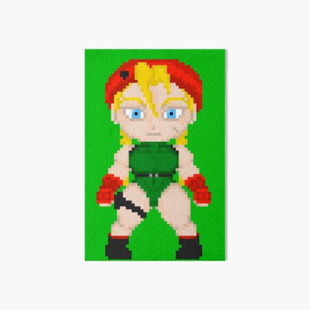 "Street Fighter Pixel Cuties - Cammy White" Art Board Print by ...