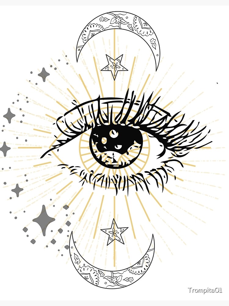 "Stars Moons Eye" Art Print for Sale by Trompita01 | Redbubble
