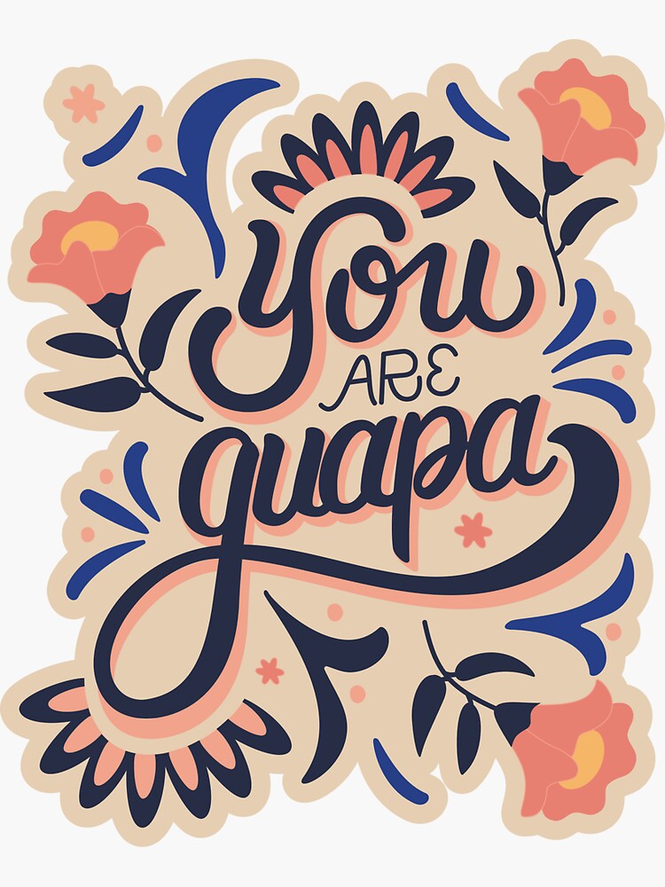 "guapa sticker " Sticker for Sale by estheros | Redbubble