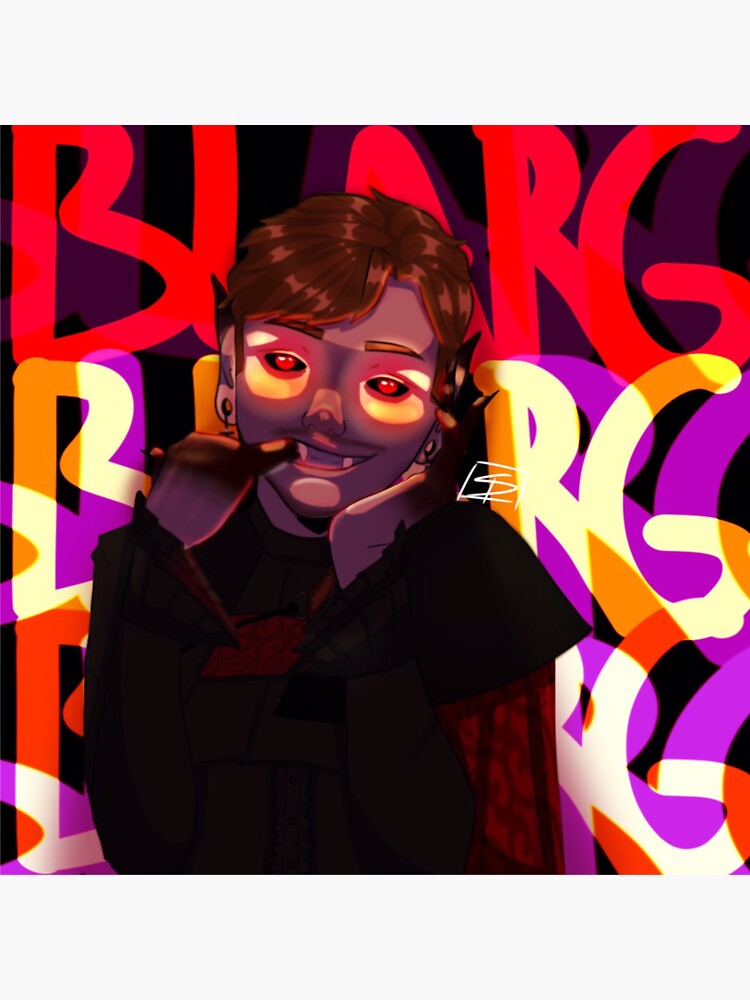 "Blarg Halloween Design 2021" Sticker for Sale by CheesyChaos | Redbubble