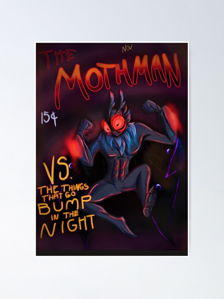 Póster «Portada del cómic de MothMan» de Dusty-Storie | Redbubble
