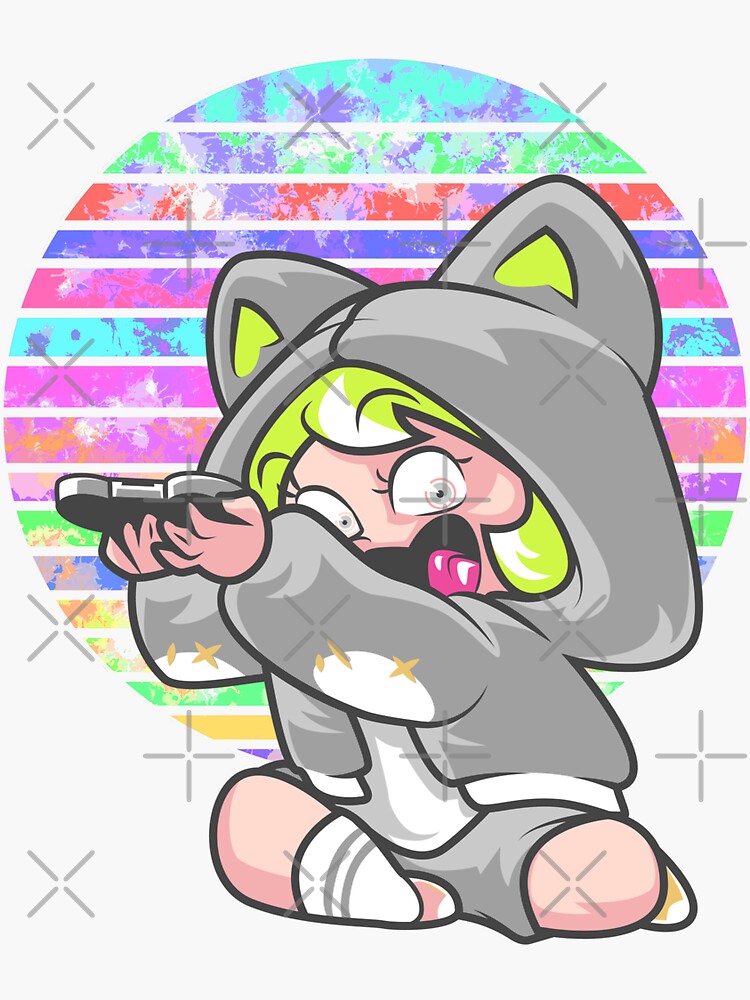 "Gamer cat" Sticker by phys | Redbubble