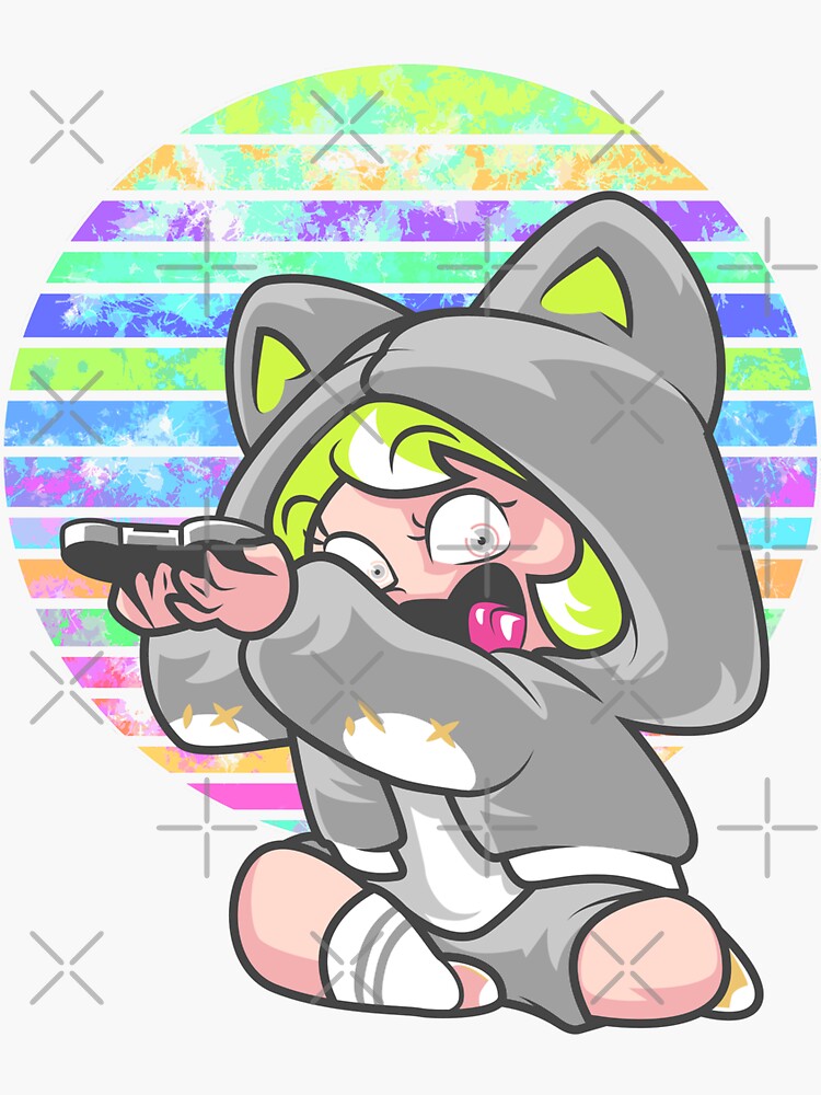 "Gamer cat" Sticker by phys | Redbubble
