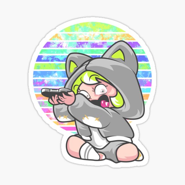 "Gamer cat" Sticker by phys | Redbubble