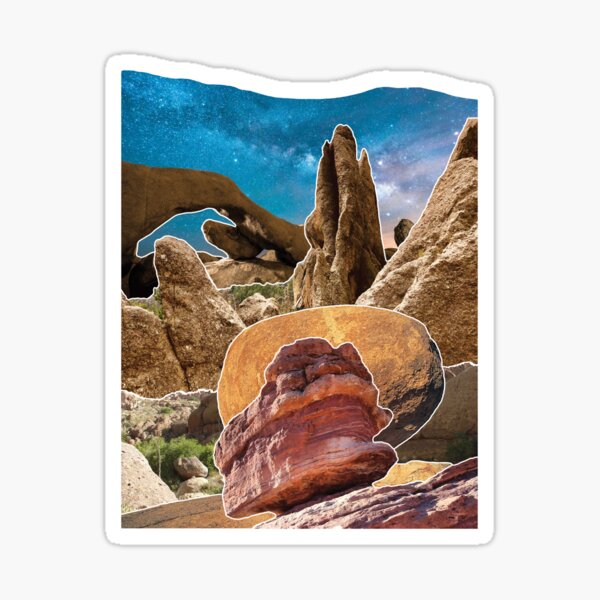 "We like rocks collage" Sticker for Sale by vegancheeyse | Redbubble