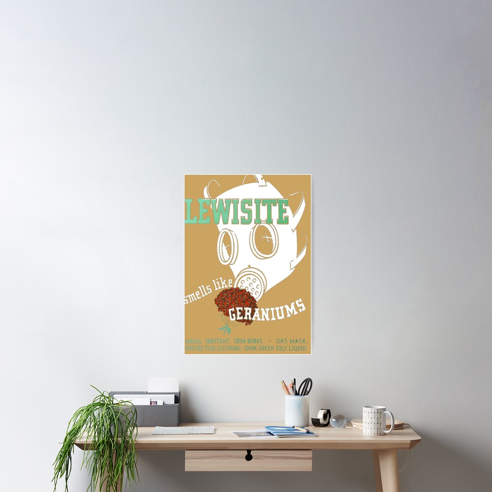 "Wartime Gas - Lewisite" Poster by Walladers | Redbubble