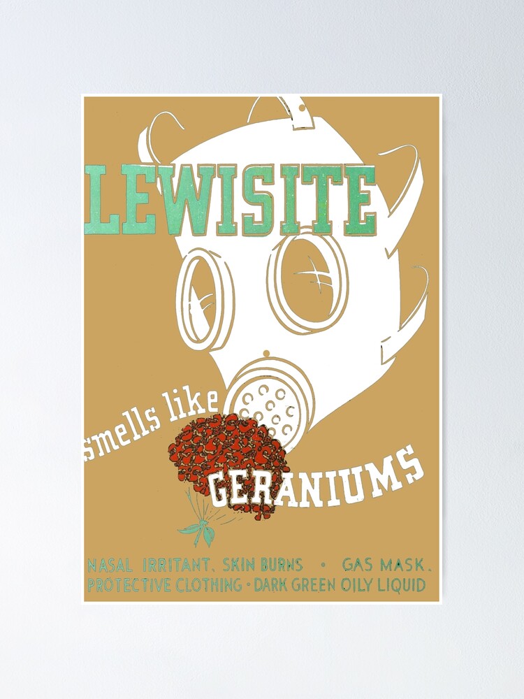"Wartime Gas - Lewisite" Poster by Walladers | Redbubble