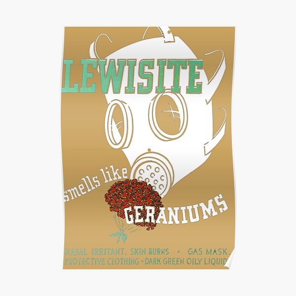"Wartime Gas - Lewisite" Poster by Walladers | Redbubble