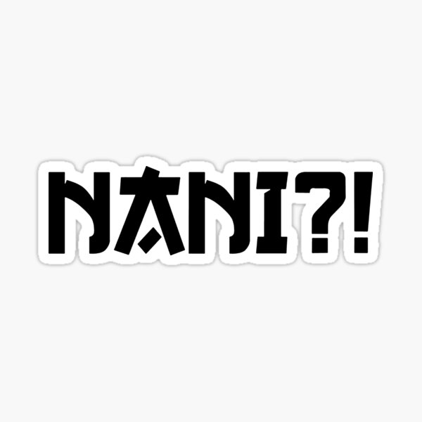 "The Nani Letters" Sticker for Sale by tanjirohoik | Redbubble