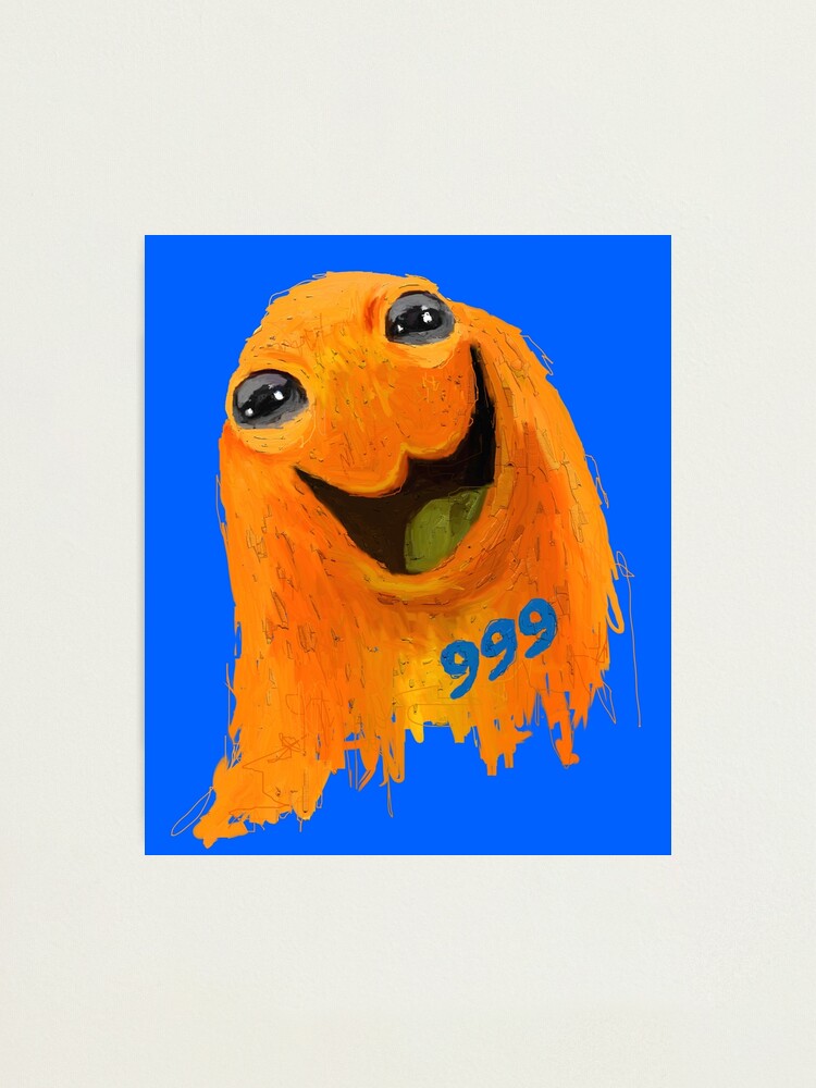 Lámina fotográfica «SCP 999 El Monstruo de las Cosquillas emocionado» de FIGUE | Redbubble