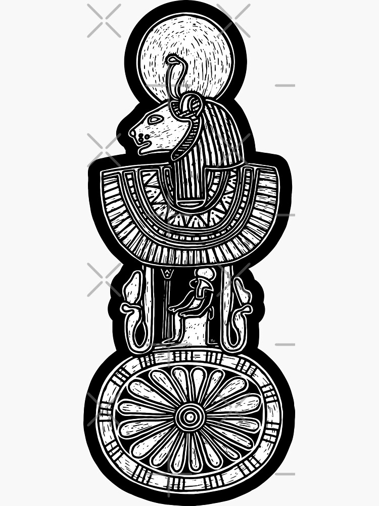 "Ancient Egyptian Menat Counterweight with Sekhmet Lion Goddess Figure ...