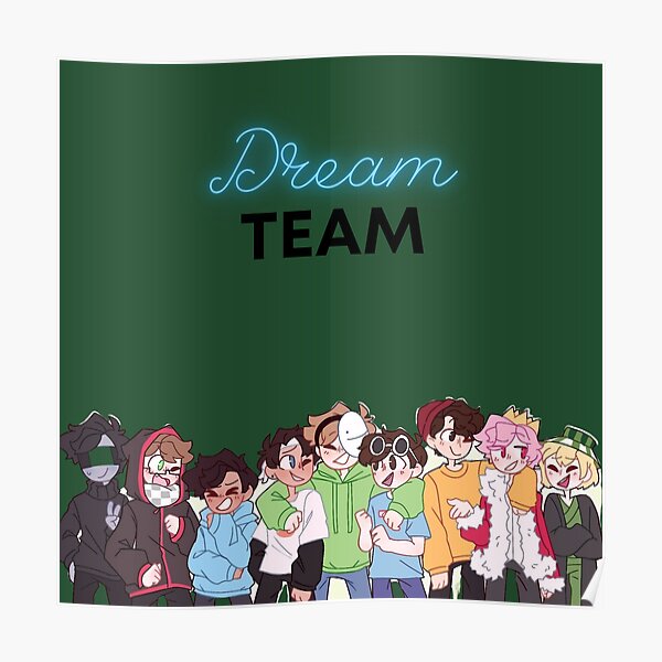 "Dream SMP Team Green" Poster by syuncre | Redbubble