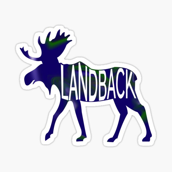 "LandBack World Moose" Sticker for Sale by YouAreHereArt | Redbubble