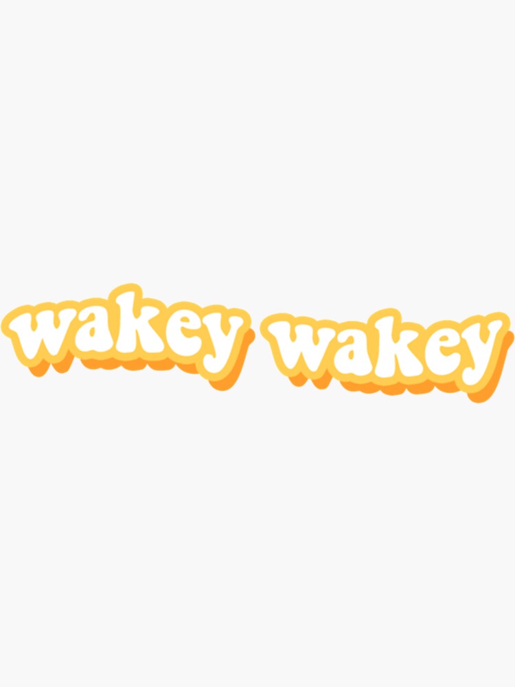 "felix wakey wakey " Sticker for Sale by PistolBoutique | Redbubble