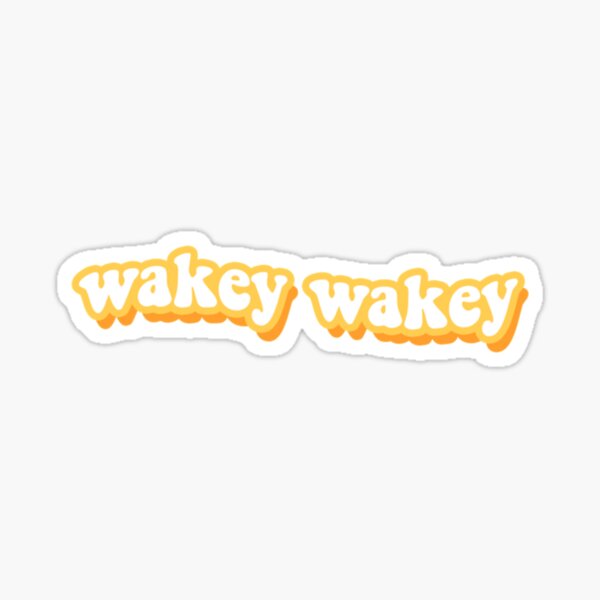 "felix wakey wakey " Sticker for Sale by PistolBoutique | Redbubble