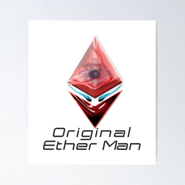Poster for Sale avec l'œuvre « Chaussettes Original Ether Man Terre de ...