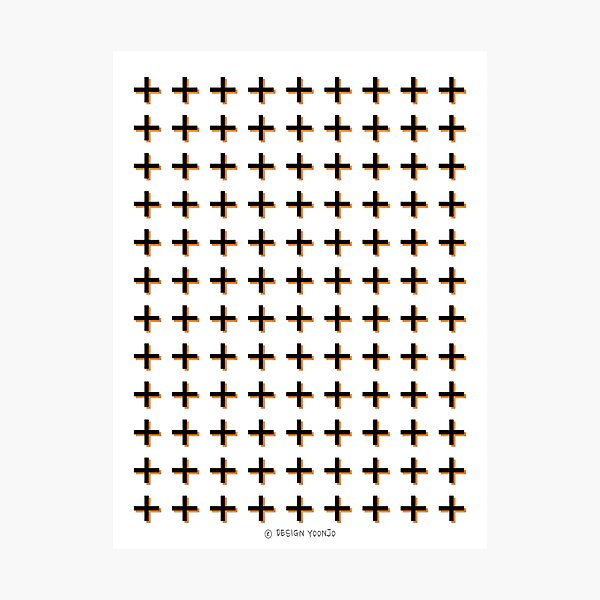 Lámina fotográfica «Patrón simple en forma de cruz. Un estado de ánimo ...