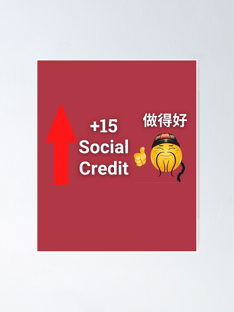 "+ 15 Social Credit Meme - Plus 15 chinesische Social Credit Points ...