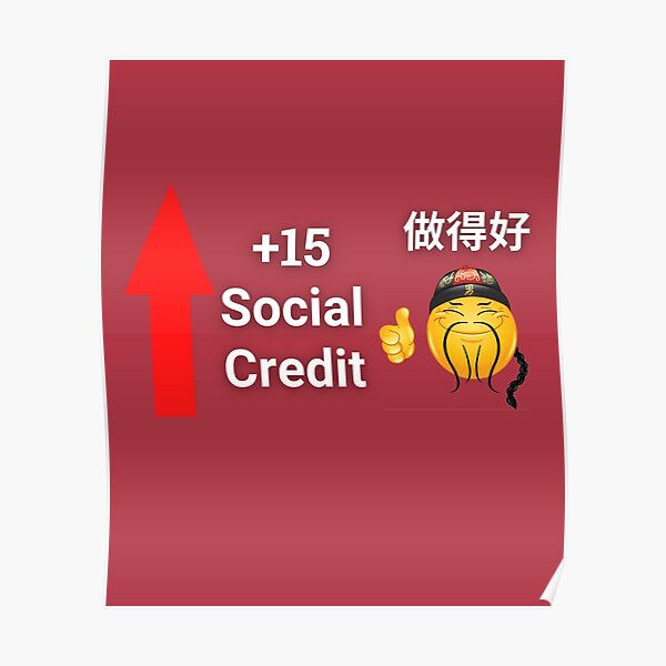 "+ 15 Social Credit Meme - Plus 15 chinesische Social Credit Points ...
