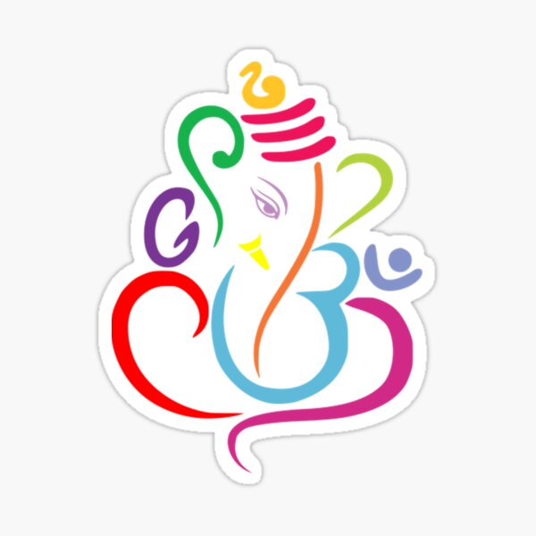 "Lord Ganesh" Sticker for Sale by Sigurornerosars | Redbubble