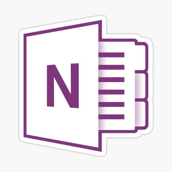 "Onenote, Office, Middle, MS" Sticker for Sale by KevinArtUK | Redbubble