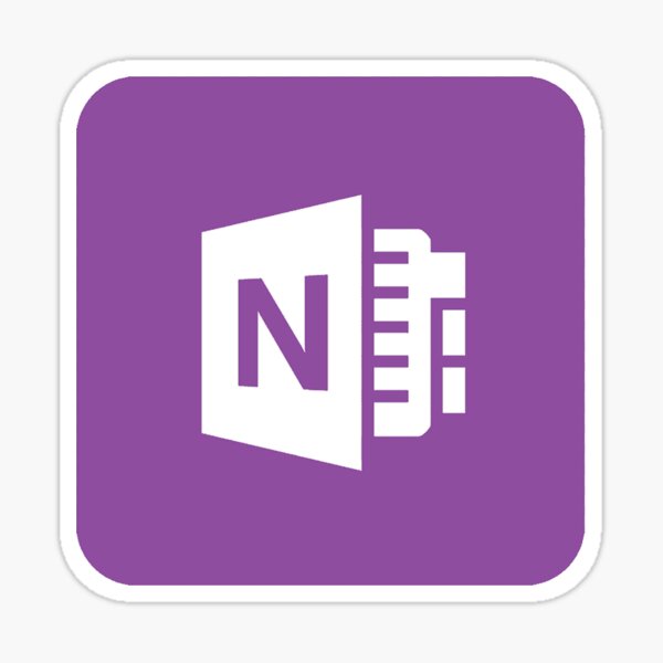 "Onenote, Office, MS, MO, Middle" Sticker for Sale by KevinArtUK ...