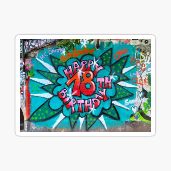 "Happy 18th Birthday" Sticker by Mythos57 | Redbubble