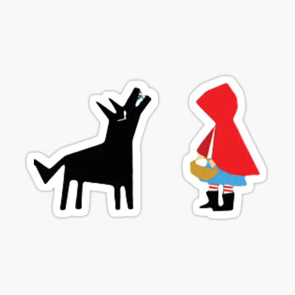 "Little Red Riding Hood" Sticker for Sale by redengineers | Redbubble