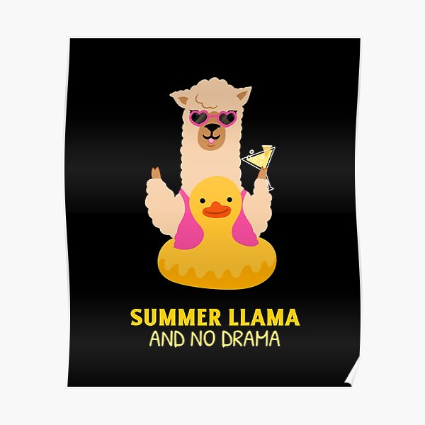 " This Lama | swimming pool" Poster for Sale by Grazy-one | Redbubble