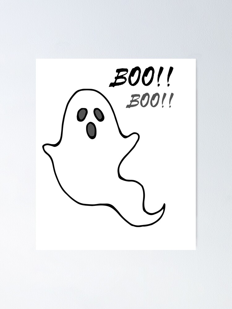 "halloween boo horror boo scary ghost" Poster for Sale by Louismoo ...
