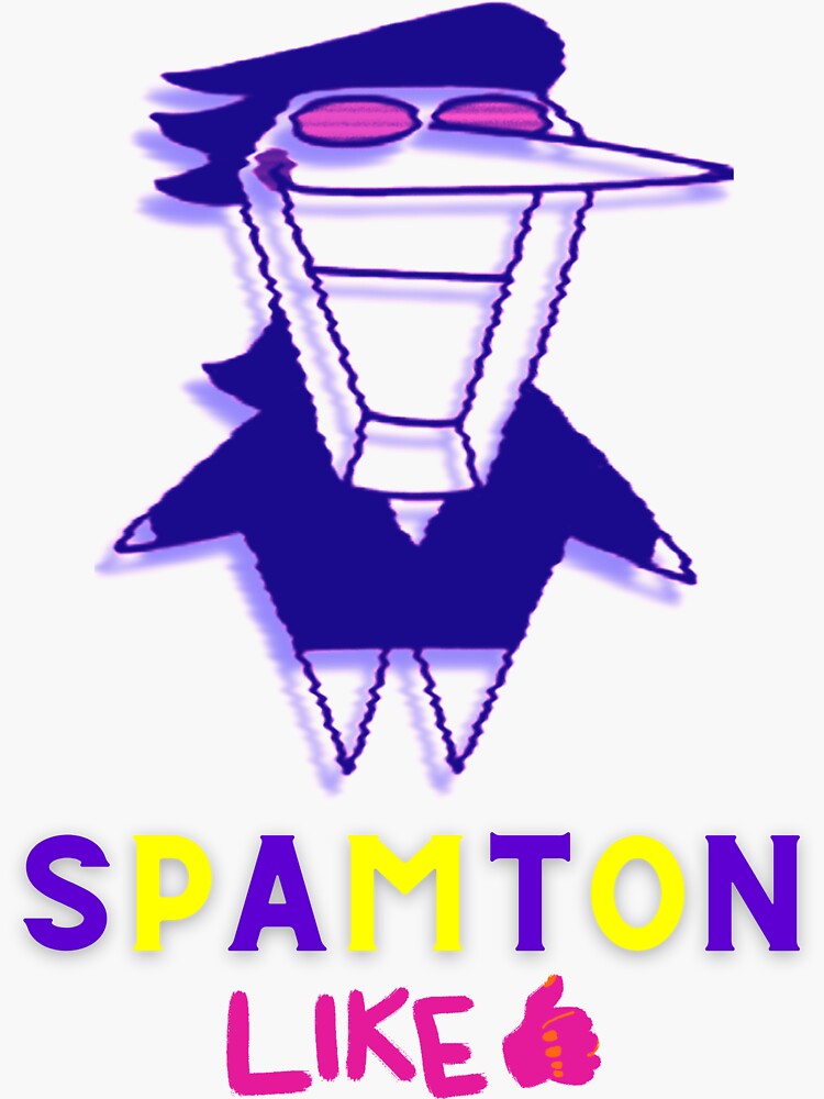 Sticker « Spamton Good Spamton Cute | Neo Spamton Lancer | Big Shot ...