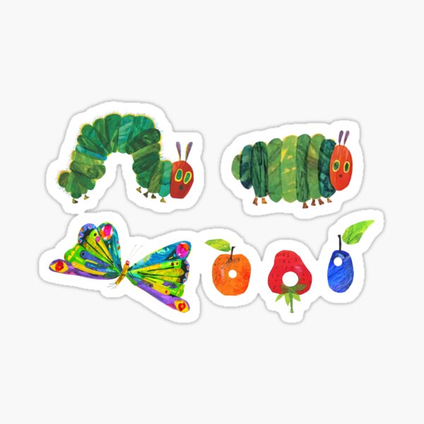 "Very hungry caterpillar Pattern" Sticker for Sale by dev-ilyass ...