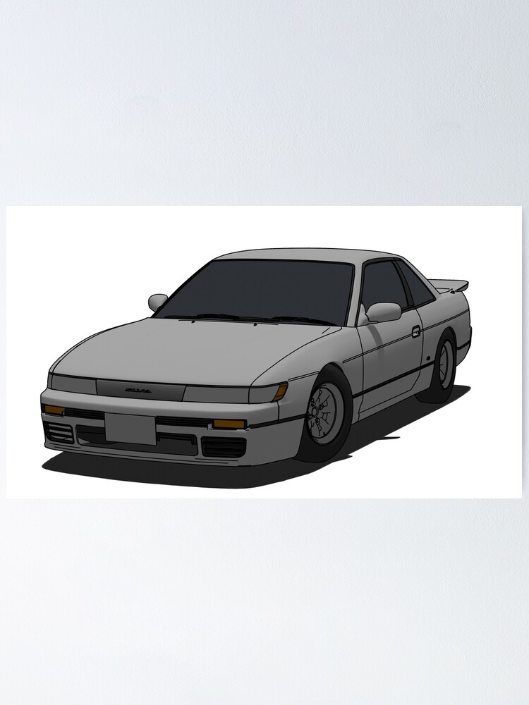 "Silvia S13 Line-Art" Poster by Nicelittle112 | Redbubble