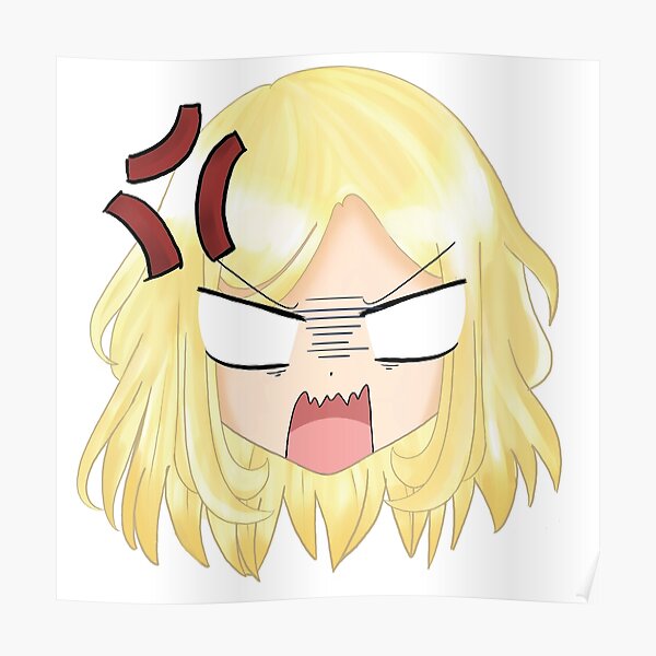 "Misaki angry" Poster by TillieTiger | Redbubble