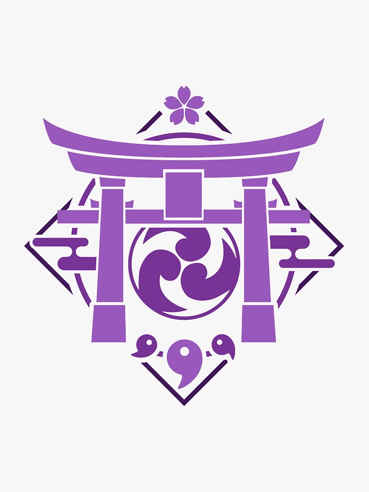 "Genshin Impact Inazuma Emblem| Perfect Gift" Art Board Print for Sale ...