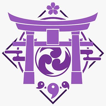 "Genshin Impact Inazuma Emblem| Perfect Gift" Art Board Print for Sale ...