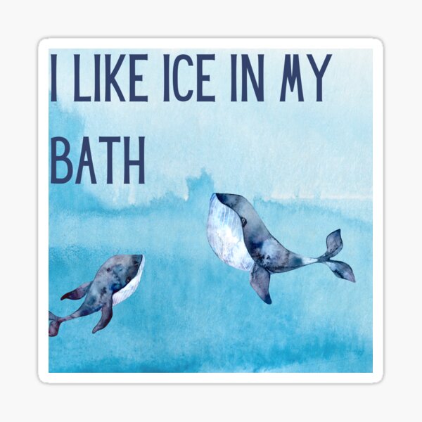"Ice bath" Sticker for Sale by CrazySurg | Redbubble