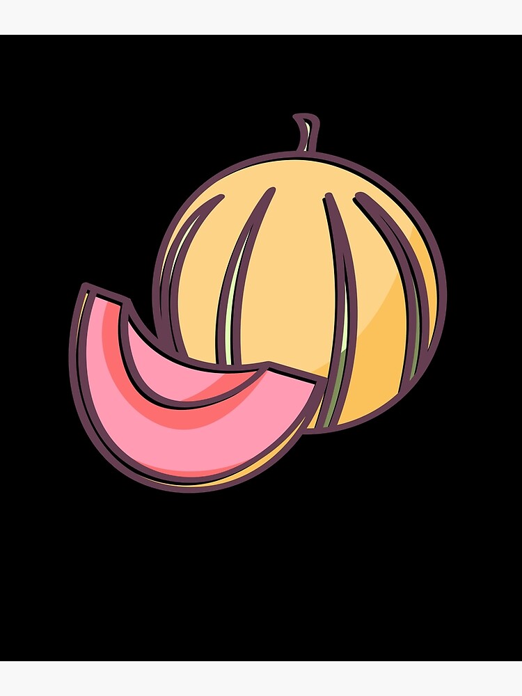 Melon summer fruit design for fruits and watermelon fans Premium Matte ...