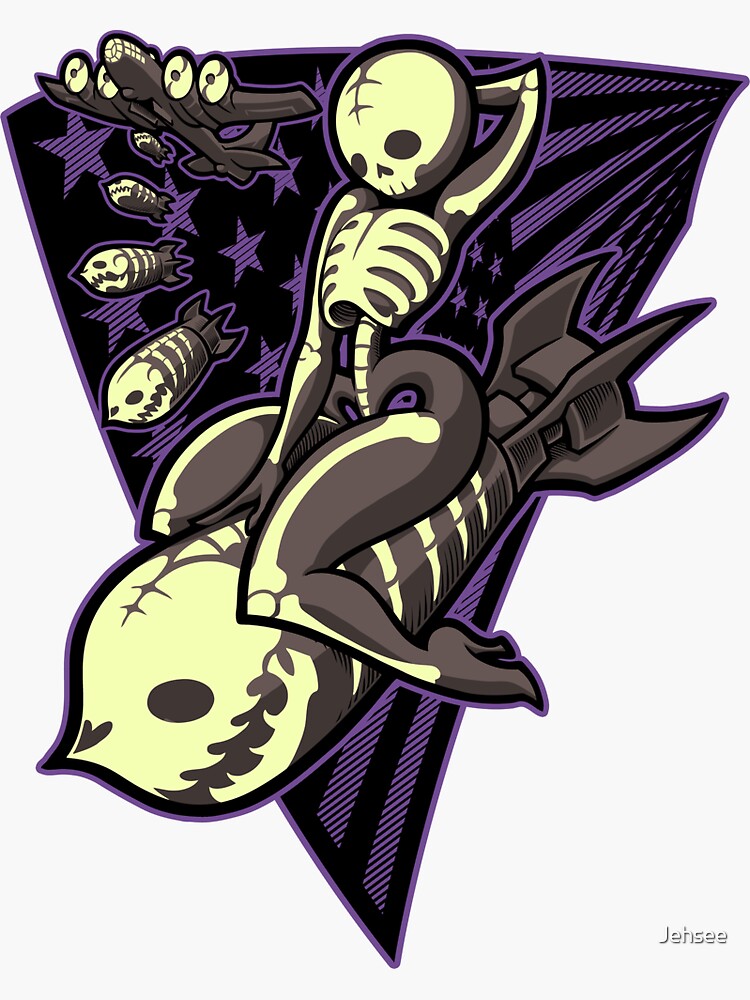 "Death From Above" Sticker for Sale by Jehsee | Redbubble