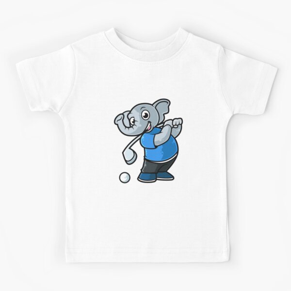 "Elephant Golf Player Golfer Golfing Funny Kids Boys design" Kids T ...