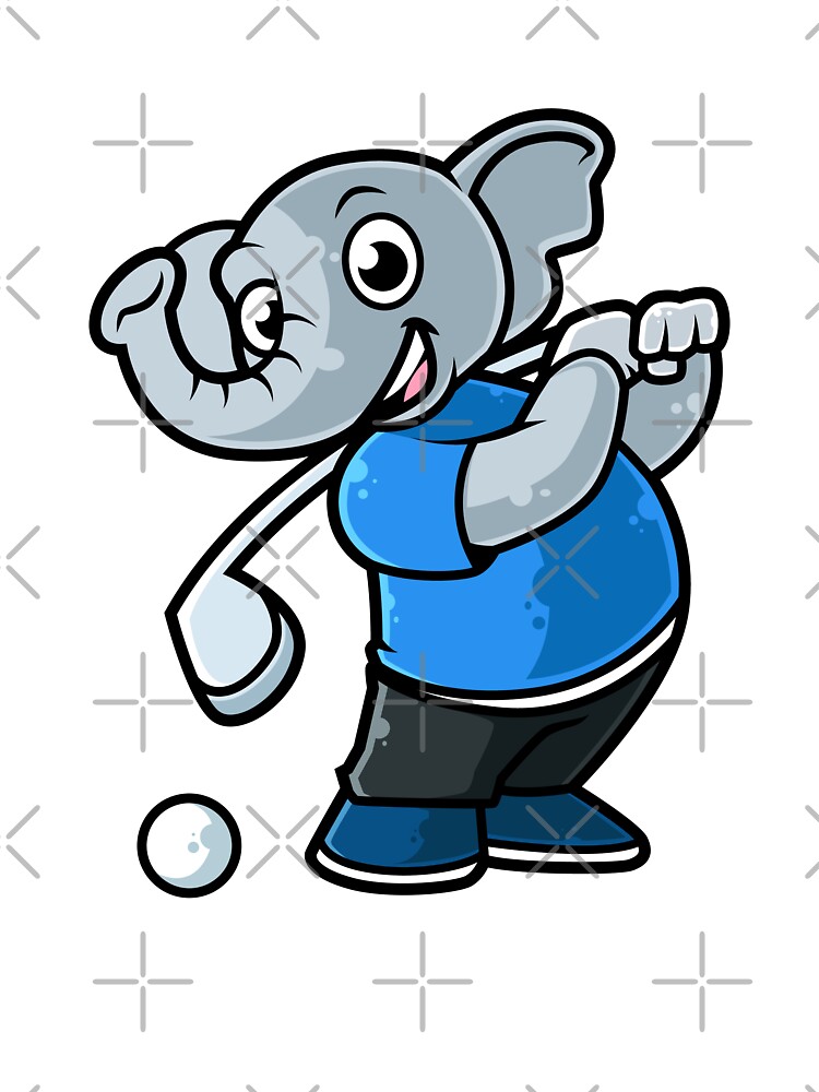 "Elephant Golf Player Golfer Golfing Funny Kids Boys design" Kids T ...