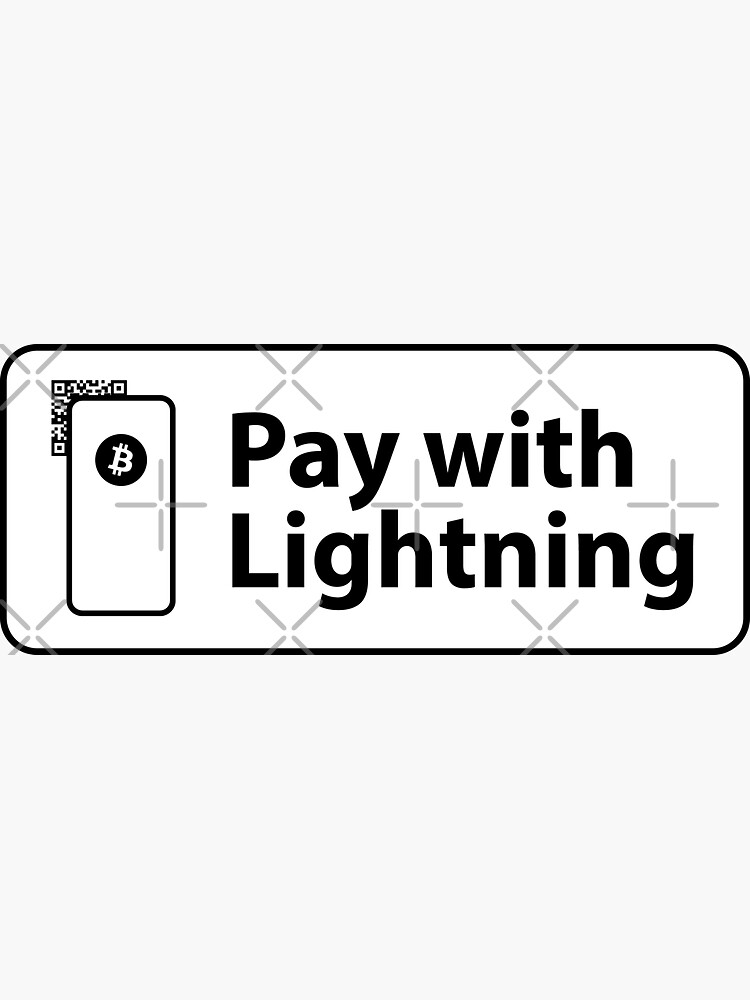 "Pay with Lightning (Bitcoin / Lightning Network) Scan QR Code Icon ...