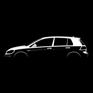 "Mk7 Silhouette" Sticker for Sale by in-transit | Redbubble