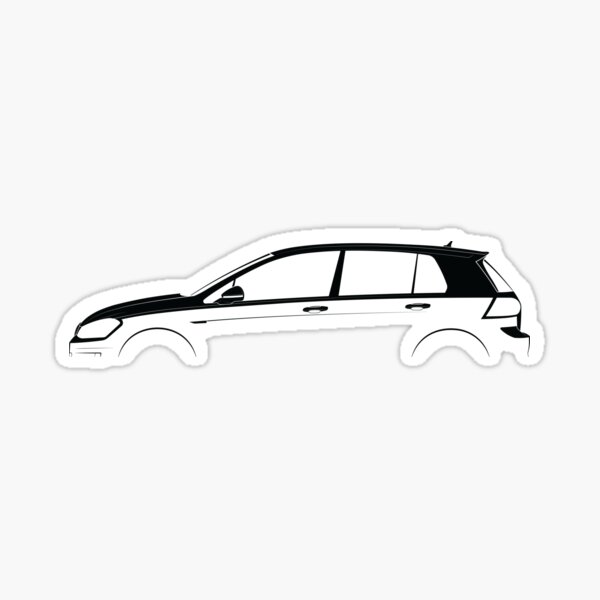 "Mk7 Silhouette" Sticker for Sale by in-transit | Redbubble