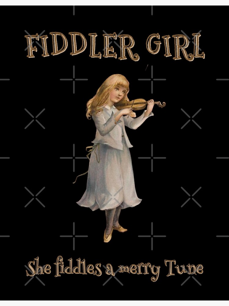 "Fiddler Girl | Fiddle| Violin | Vintage" Poster for Sale by ...